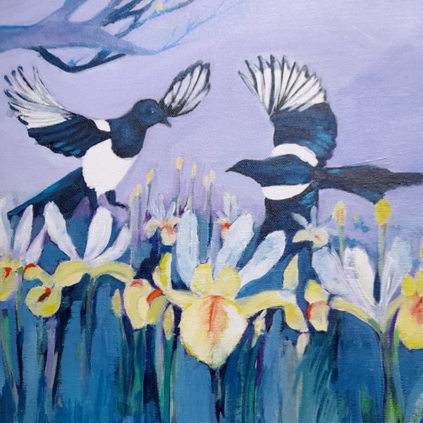 'TWO FOR JOY' Giclee print of original acrylic... - Folksy