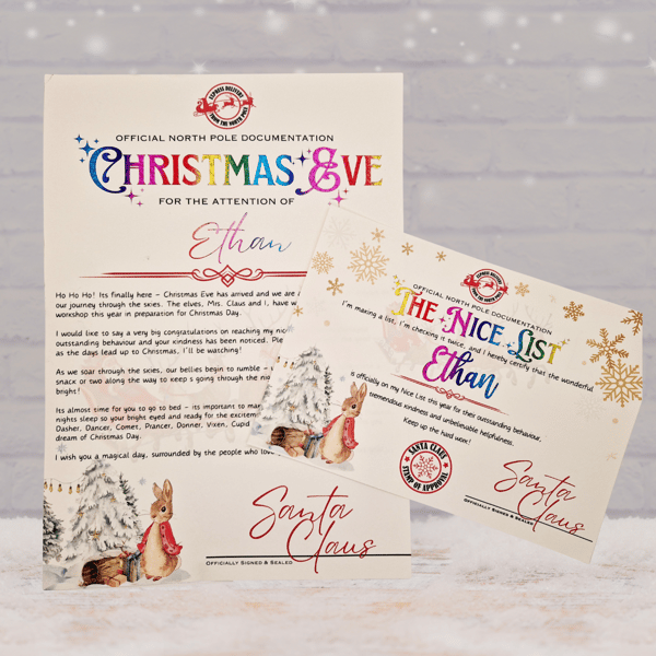 Peter Rabbit Christmas Eve Letter & Nice Li... - Folksy