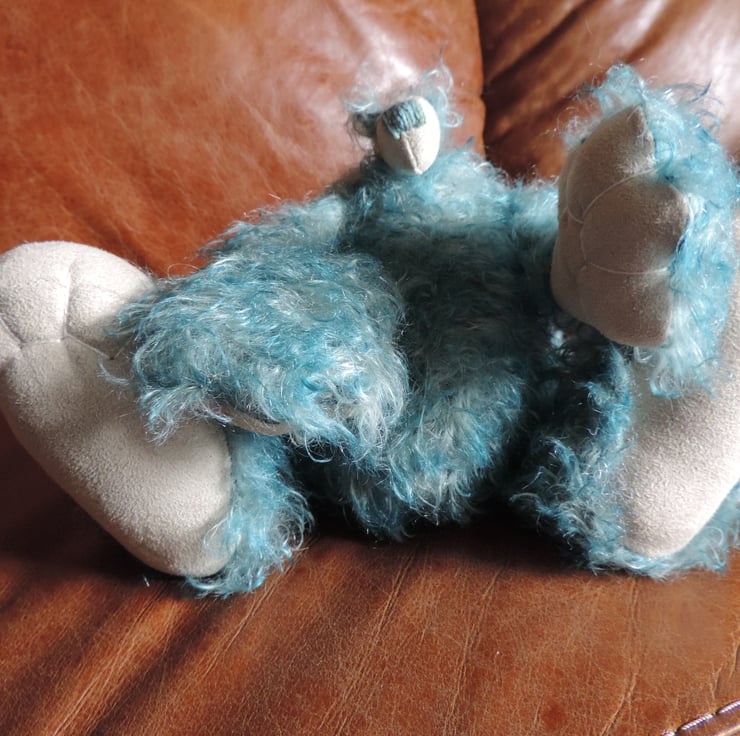 8" Mohair Wacky Handmade Teddy Bear - Folksy