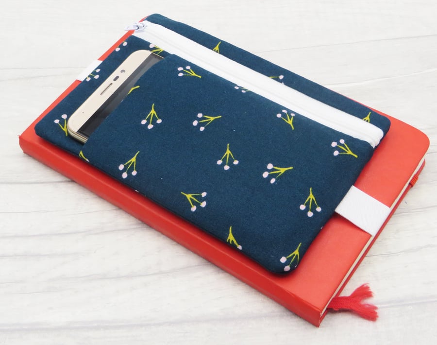 Zipped Pouch for Journals and Notebooks with Po... - Folksy