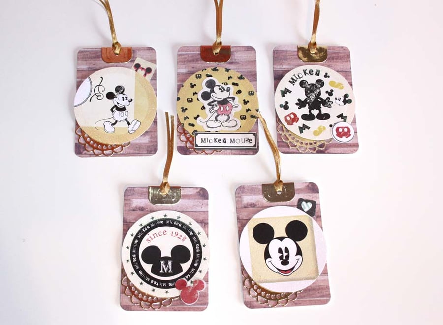 SALE Disney Mickey Mouse Tag Set - Folksy