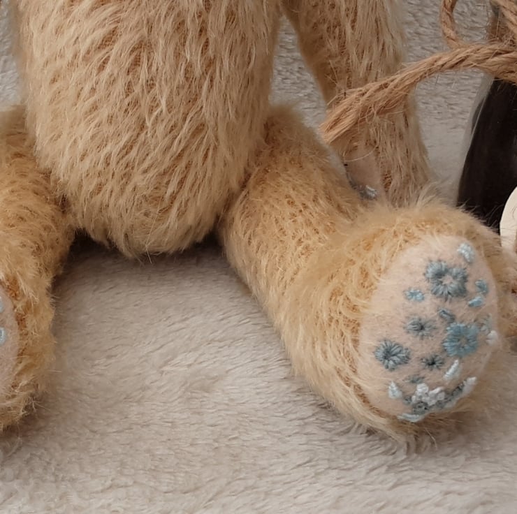 One of a kind mohair bear, collectable artist b... - Folksy