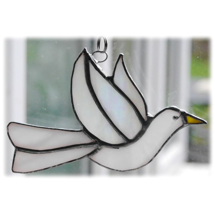 Dove Suncatcher Stained Glass Peace 035 - Folksy