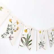 Botanical Spring Bunting - Folksy