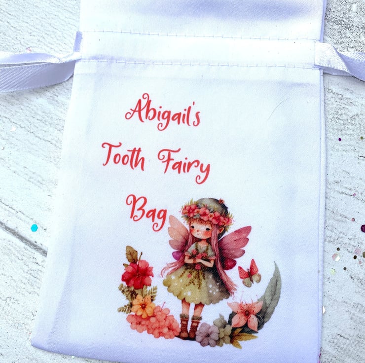 PERSONALISED Tooth Fairy Bag- Loose Tooth Fairy... - Folksy