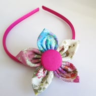 Flower hair band - Folksy