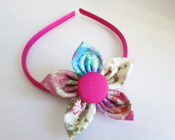 Flower hair band - Folksy