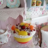 Large Fruit Fake Trifle Desert Faux Artificial ... - Folksy