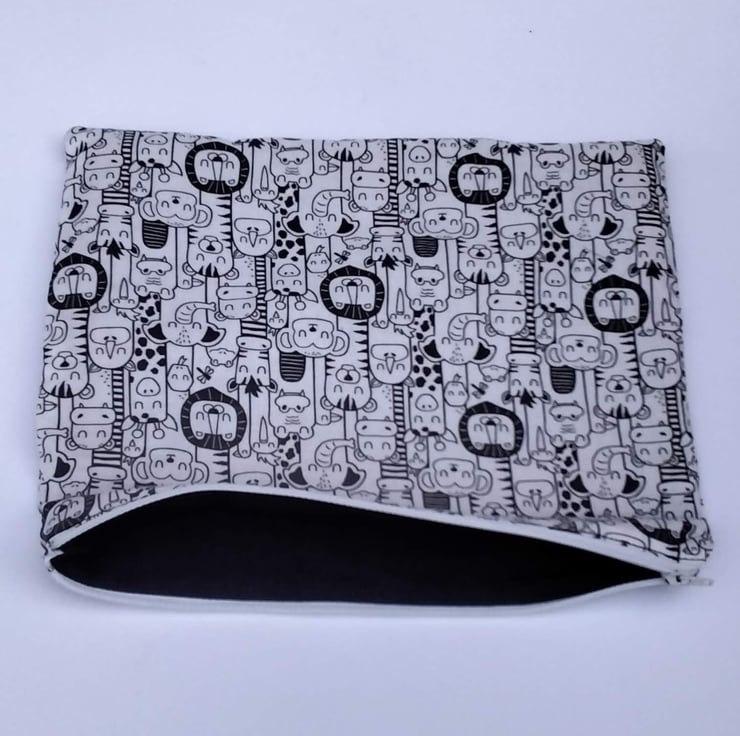 Jungle Animals Pencil Case to Colour, Large Pen... - Folksy