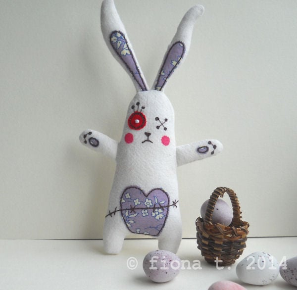 zombie bunny rabbit - Folksy