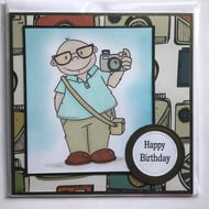 Photographer Camera Man Birthday Card - Folksy