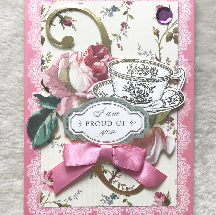Luxury Handmade 3D Congratulations Card - Folksy