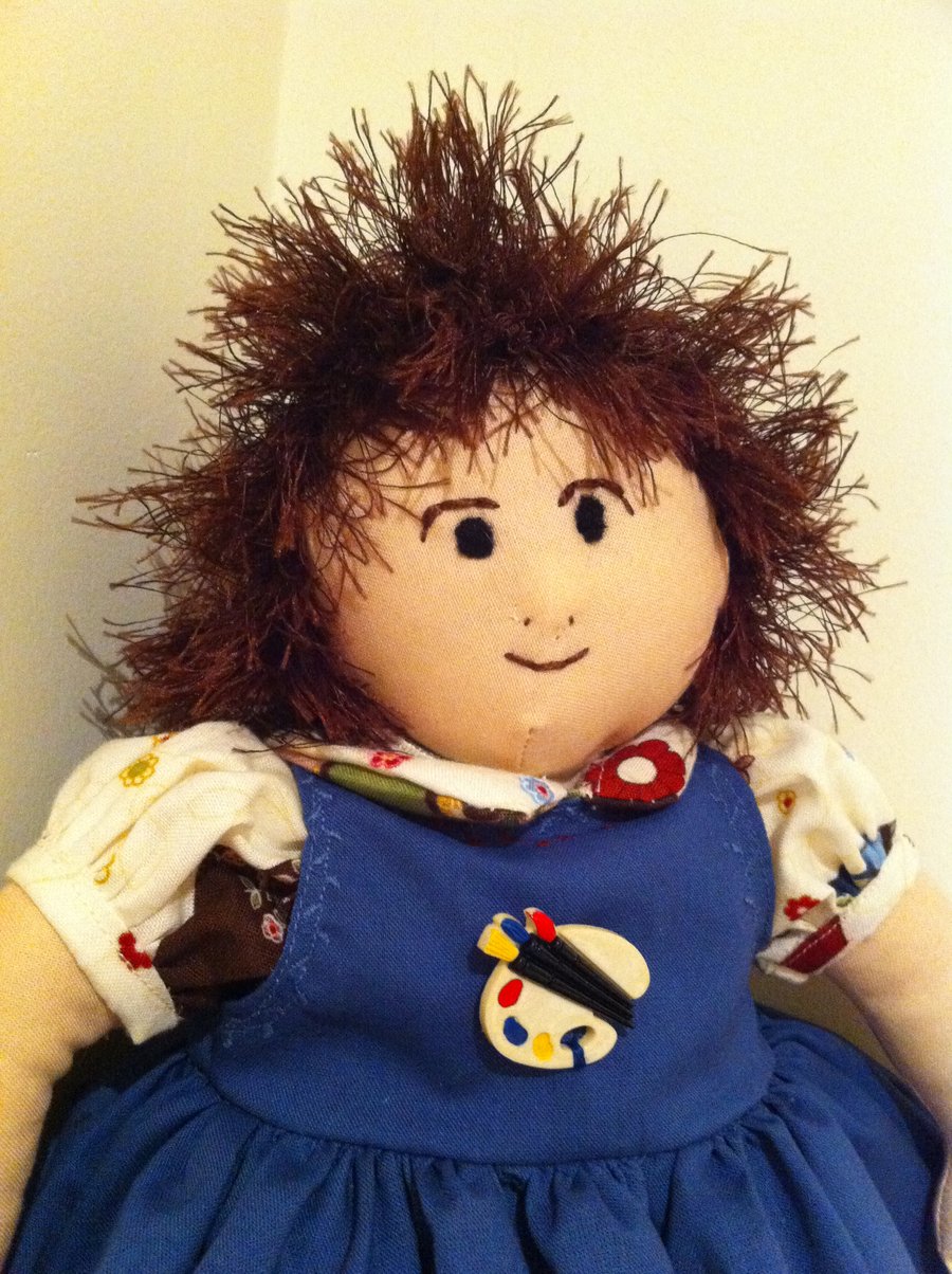 Renee - artist rag doll - Folksy