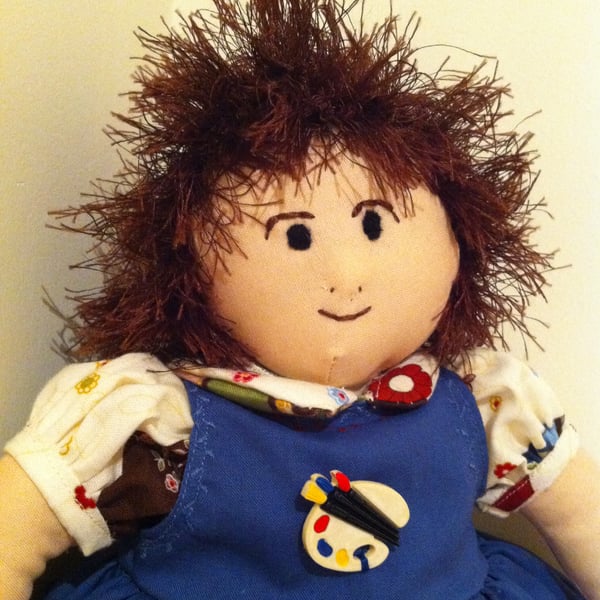 Renee - artist rag doll - Folksy