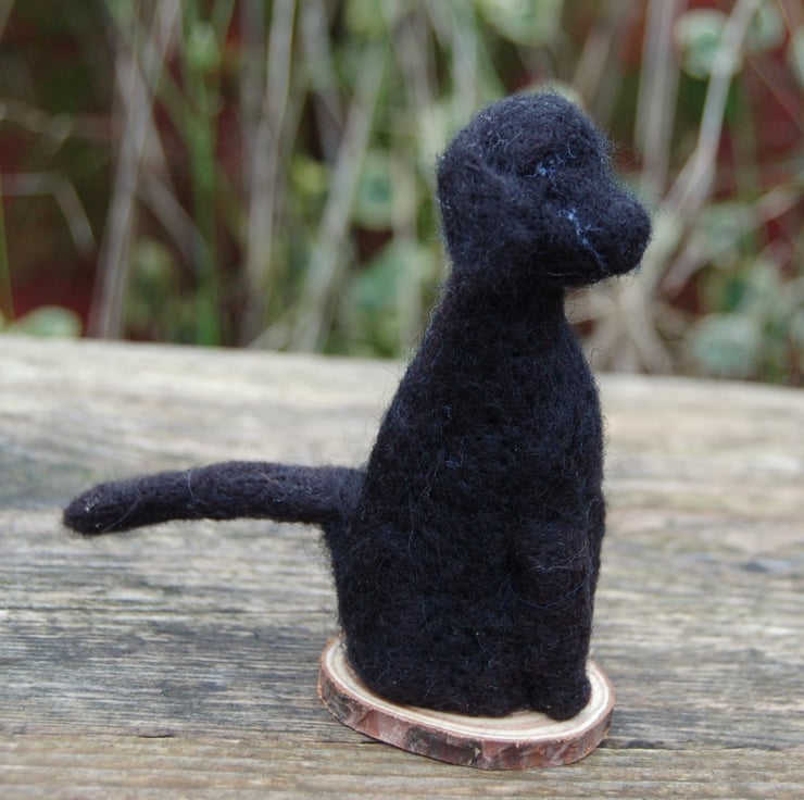 Needle felt dog 10 cms tall, wool dog, Labrador - Folksy