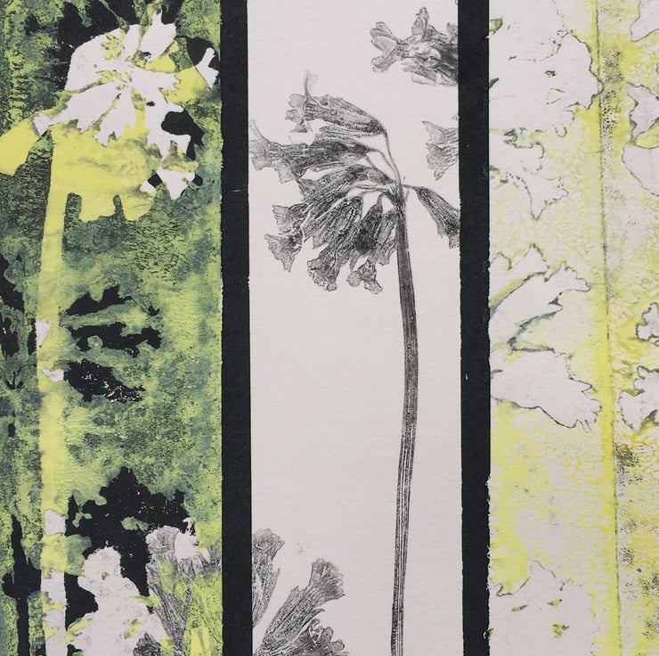 Yellow Nature Monotype print by Stef Mitchell. ... - Folksy