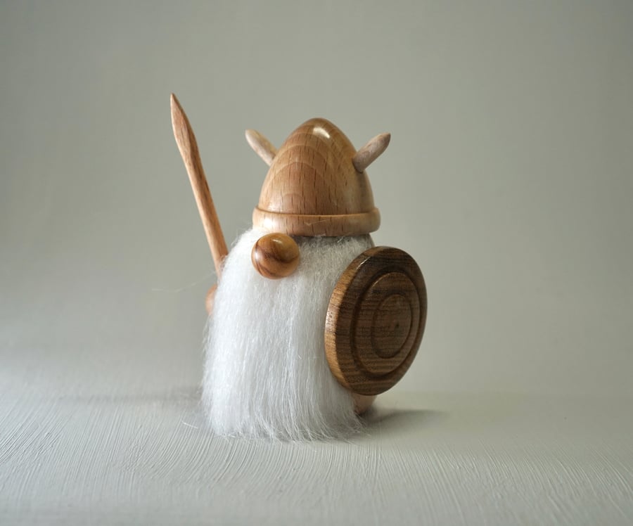 Viking,gnome,Gonk,wood turned gonk - Folksy