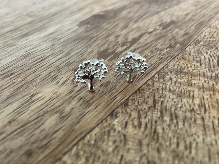 TREE STUD EARRINGS - Folksy