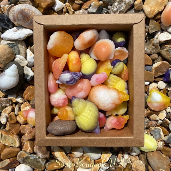 Mini Soaps Set - Beach Themed Soap Favors: Seas... - Folksy