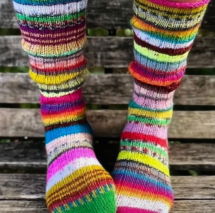 Easy Peasy Ribbed Socks Kit by Jen Yard every.t... - Folksy