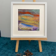 Morning Skies, Abstract, hand crafted needle felt - Folksy