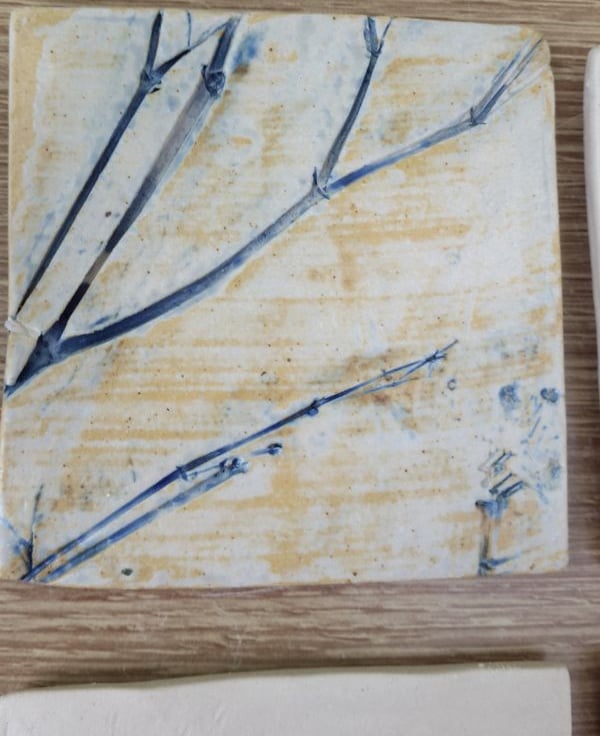 Winter Branches Square Ceramic Coasters set of 4 - Folksy