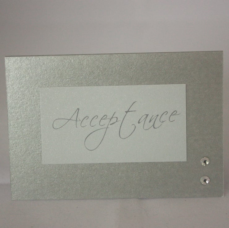 Pack of handmade acceptance & with regret c... - Folksy