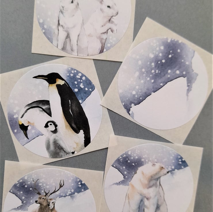 Letter Writing Paper Winter Animals - Folksy