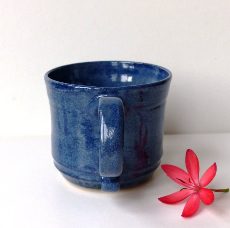 Beautiful Blue Mug Pottery - Folksy