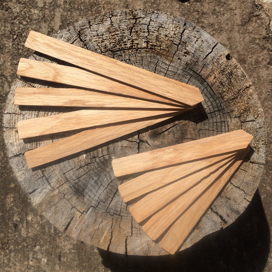 Whisky Barrel Oak Plant Labels - Reclaimed, Reu... - Folksy