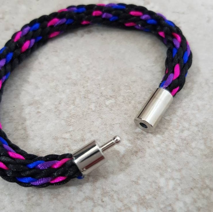 Bi Pride Flag Bracelet, Bisexual Jewellery, LGBTQ - Folksy