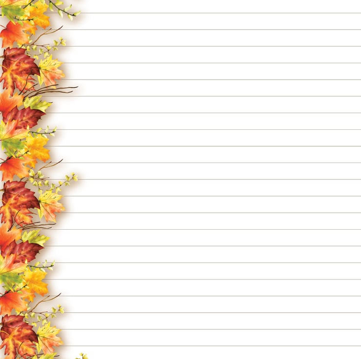 Letter Writing Paper Autumn Leaves, autumnal st... - Folksy