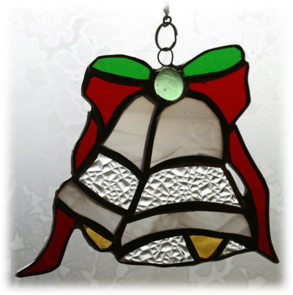 Bells stained glass Suncatcher Handmade - Folksy