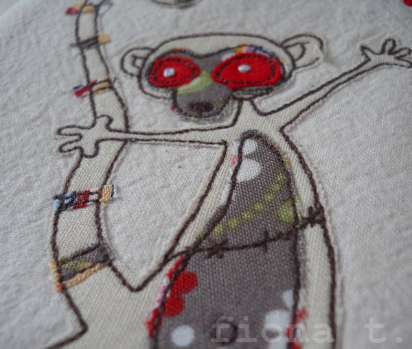 zombie lemur gadget case - Folksy