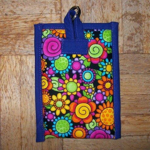 Mobile Phone Cover In Flowers Fabric - Folksy