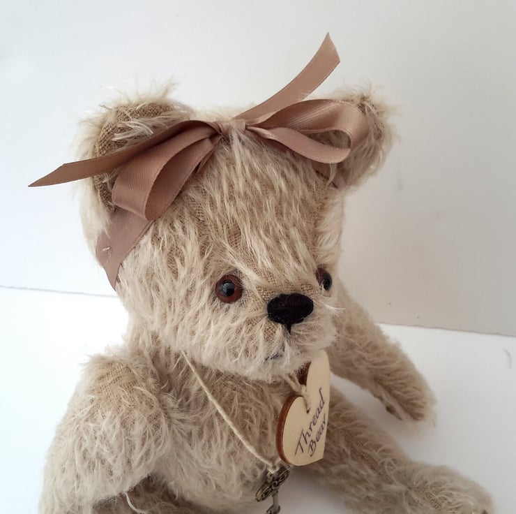 Thread Bear, Collectable Artist Bear, Mohair Te... - Folksy