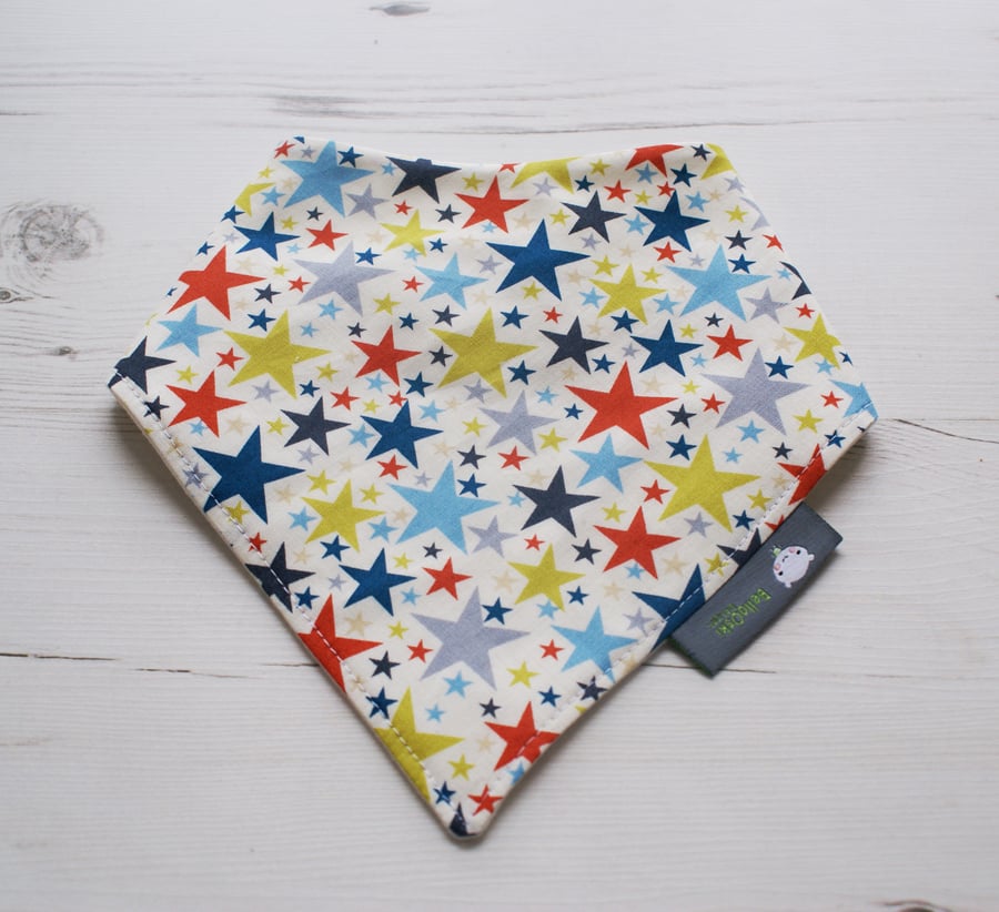 Bandana Dribble Bib Handmade Makower Monster St... - Folksy