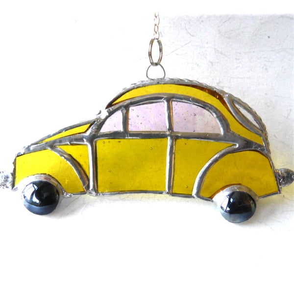 RESERVED Beetle Suncatcher Stained Glass Classi... - Folksy