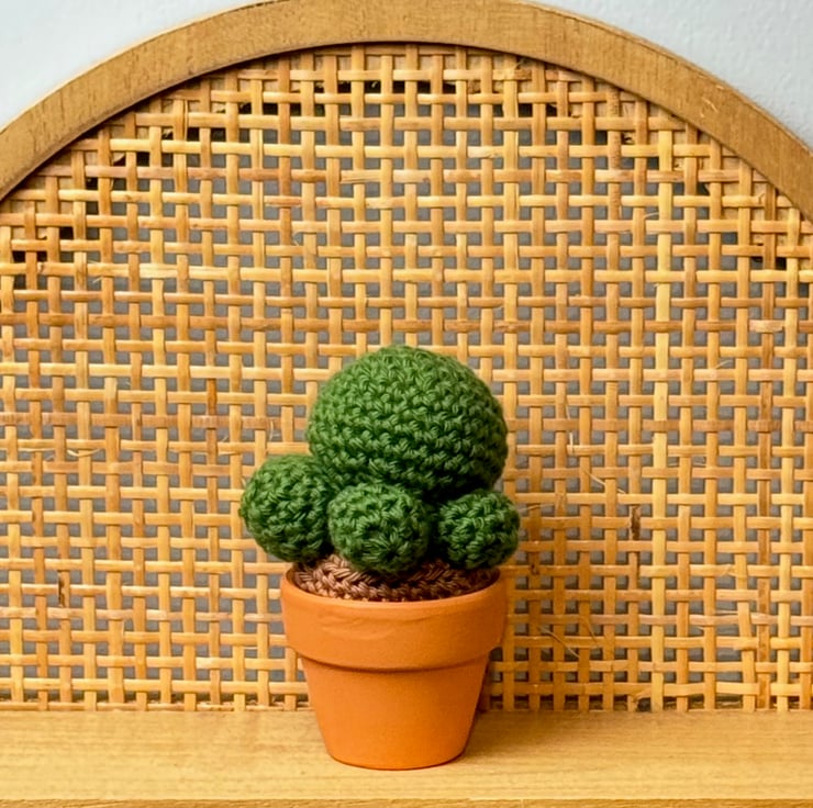 Handmade Crochet Cactus in Terracotta Pot - Folksy