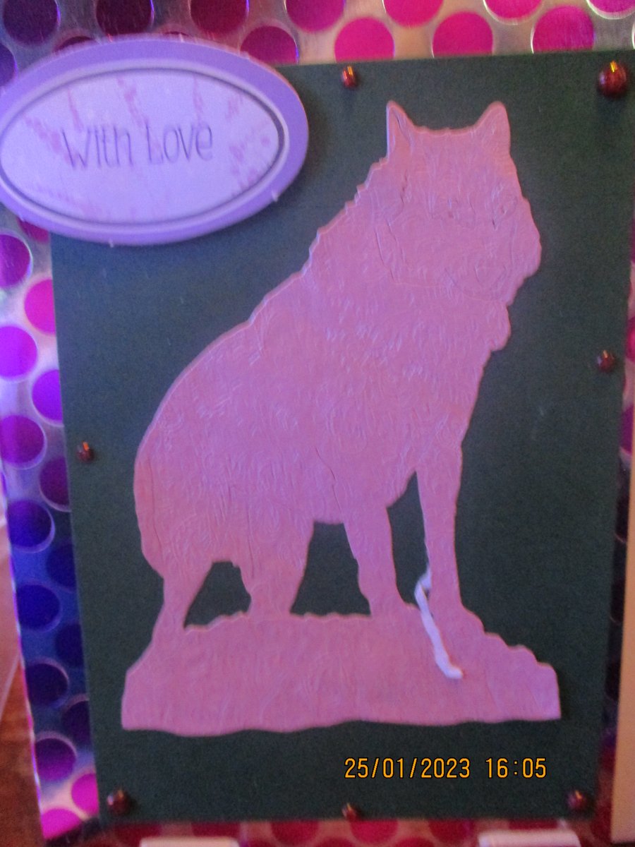 With Love Wolf Card - Folksy