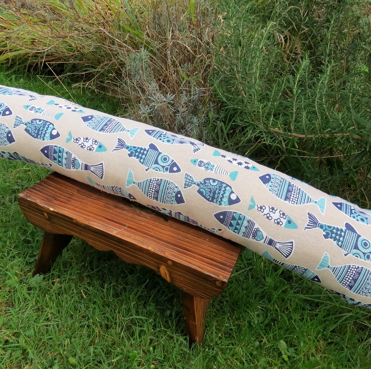 Fish. A draught excluder with a whimsical fish... - Folksy