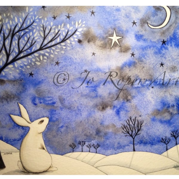 The North Star A4 Giclee print by Jo Roper - Folksy