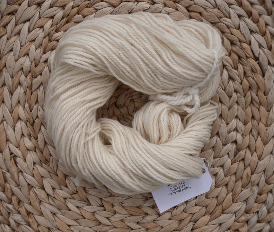 Aran Bluefaced Leicester Wool Yarn 100g - Folksy