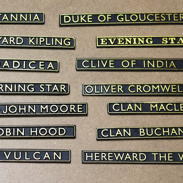 Locomotive Nameplates B R - PAGE 1 - to colle... - Folksy
