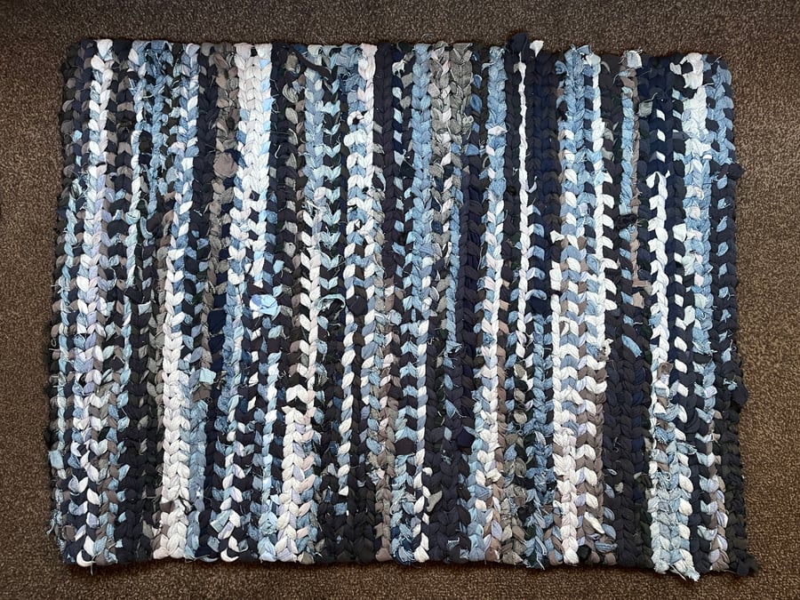 Handmade Rag Rug - Folksy