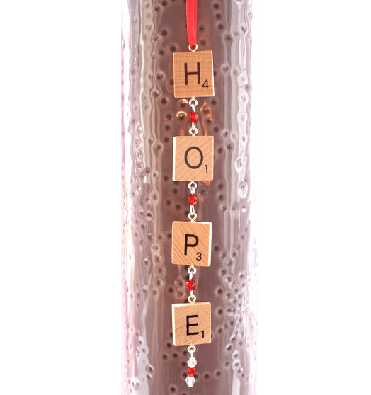 Christmas decoration - HOPE scrabble tiles - Folksy