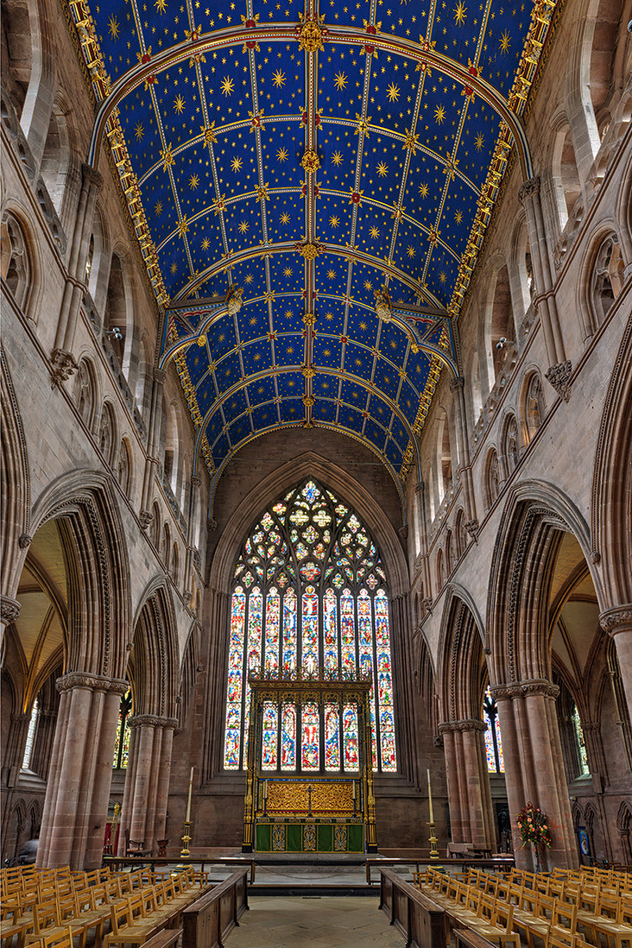 Carlisle Cathedral East window portrait print - Folksy