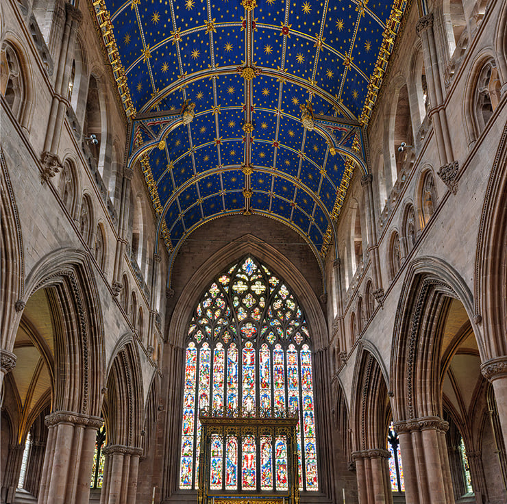 Carlisle Cathedral East window portrait print - Folksy