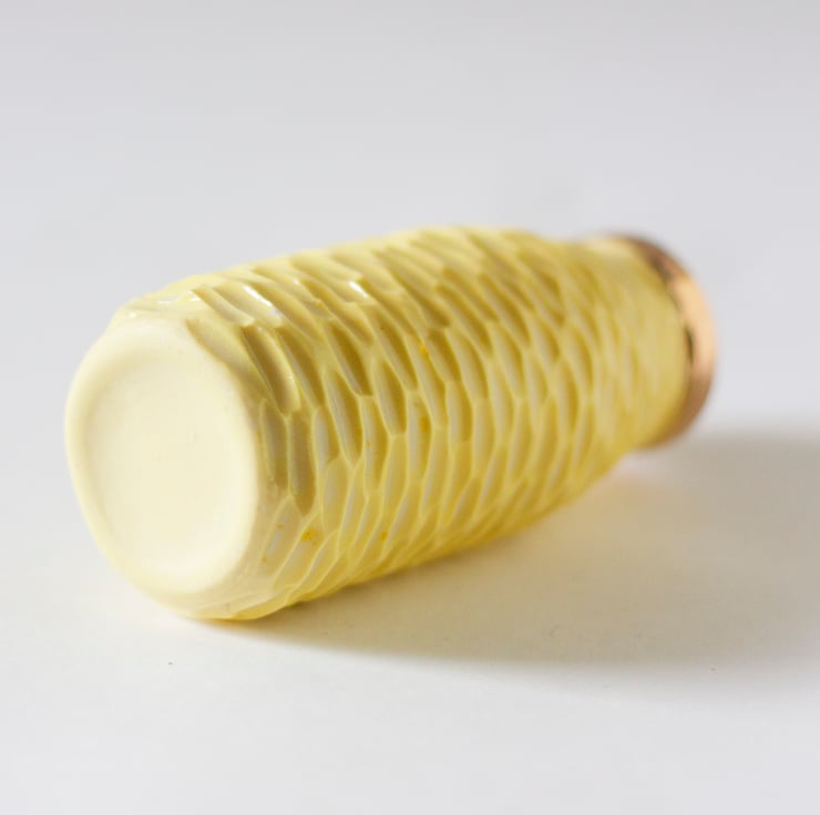 Yellow Milk Bottle Vase - Folksy