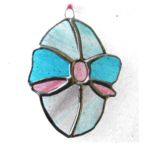 Easter Egg Suncatcher Stained Glass Handmade Tu... - Folksy